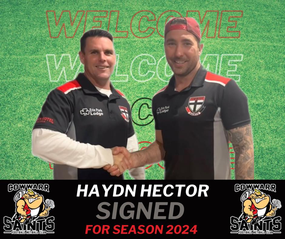 2024 PLAYER SIGNING - Cowwarr Football Netball Club