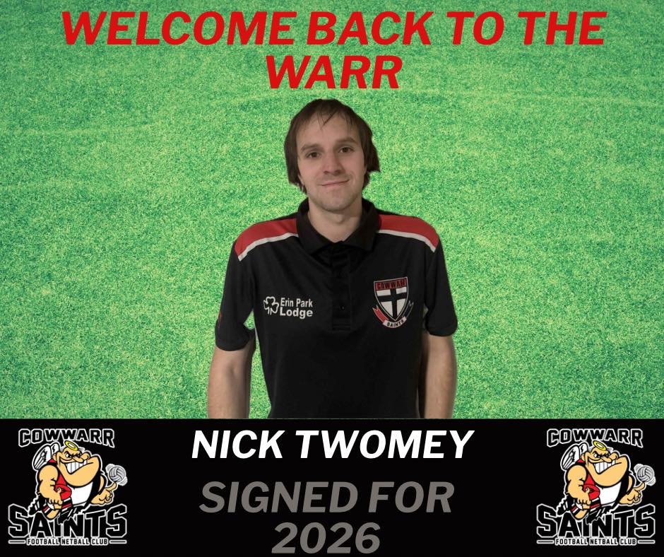 🚨NEW(ish) PLAYER ANNOUNCEMENT🚨 - Cowwarr Football Netball Club